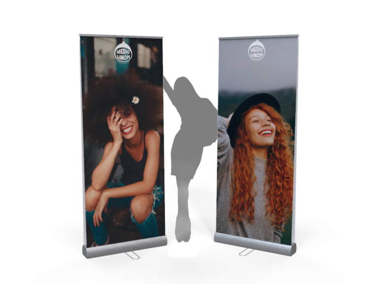 Pendón Roll Up - ZERO 85 Doble Cara | Medio Limón